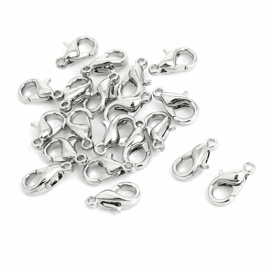 20 Pcs 10mm Lobster Claw Clasps Buckles Fasteners for Necklace Bangle ...