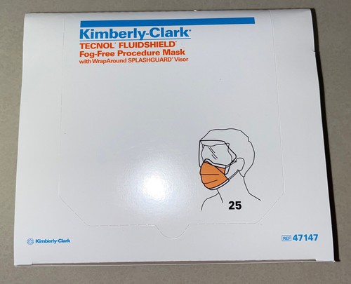 Kimberly-Clark Tecnol Fluidshield Fog-Free Procedure Mask WrapAround ...