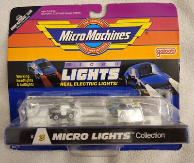 Vintage Galoob Micro Machines Micro Lights #3 - 6478 (1989) Rare Card ...