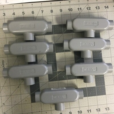 (Lot Of 7) RACO Aluminum 1/2” T Conduit Body (LDJ4-V) | eBay