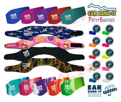 EAR BAND-IT Headband Ultra Original & Putty Buddies Silicone Floating ...