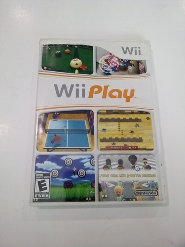Wii Play Video Game (Wii, 2007) Ping Pong, Pool, Target Practice, And ...