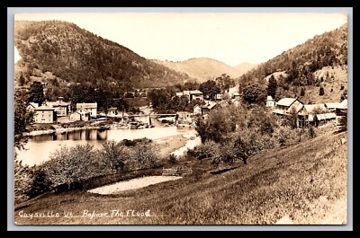 RPPC Vermont Gaysville Before The Flood- VT | eBay