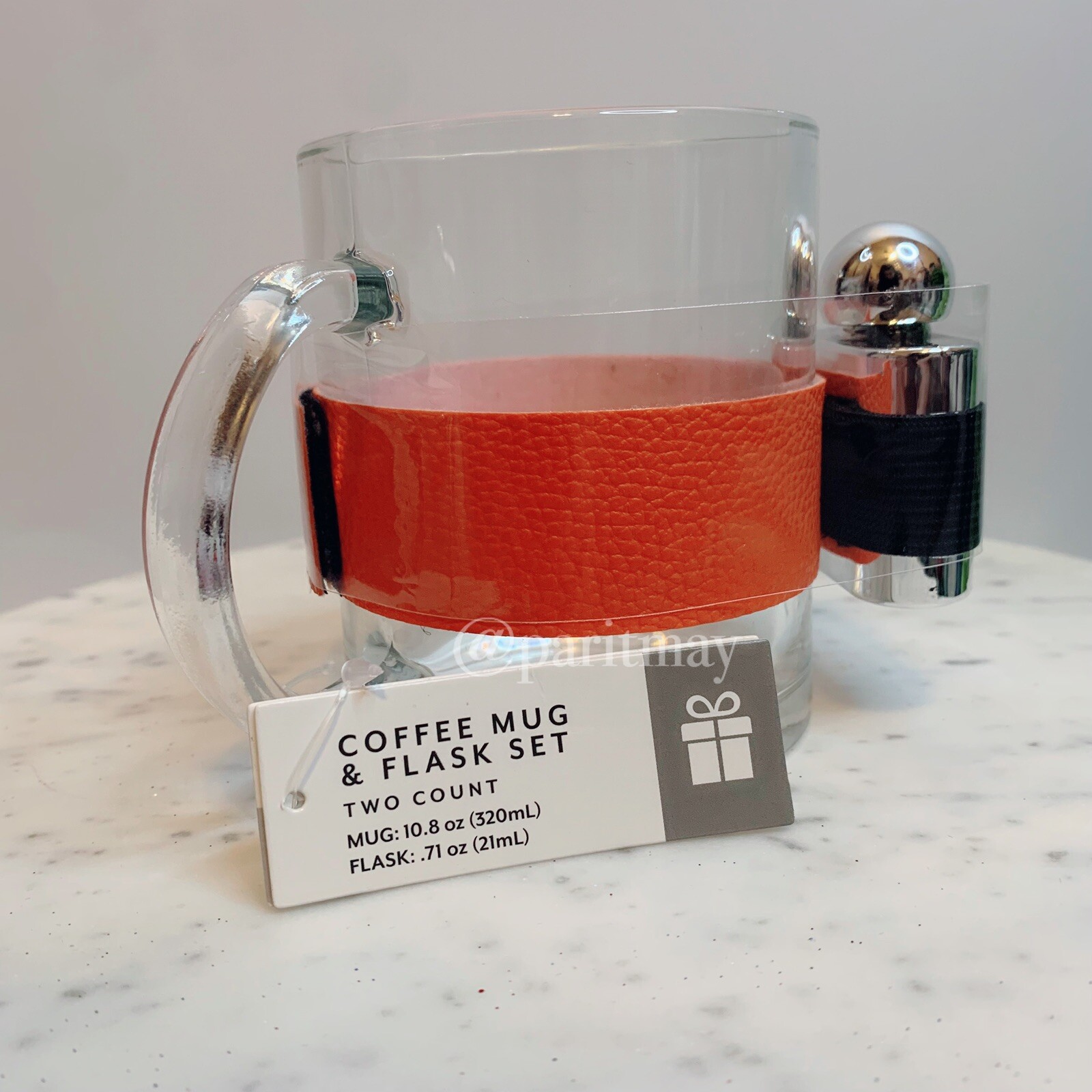 Target Bullseye Christmas Coffee Mug & Flask Set Red & Blue SET OF 2 ...