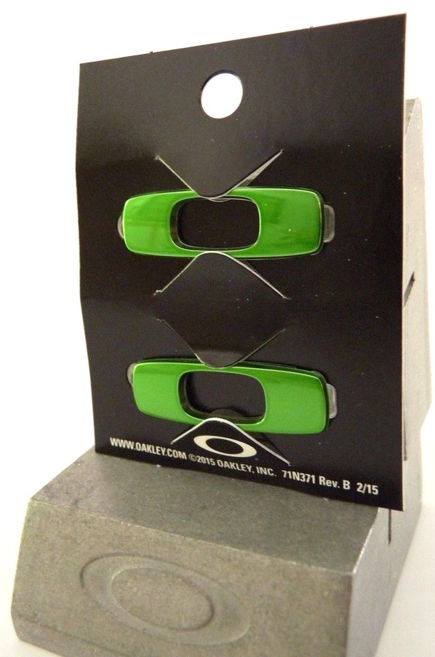 OAKLEY BATWOLF ICONS INTERCHANGEABLE chrome diamond red orange green ...