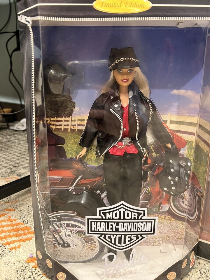 HARLEY DAVIDSON BARBIE DOLL SET OF 9 KEN BIKER COLLECTOR BLONDE ...
