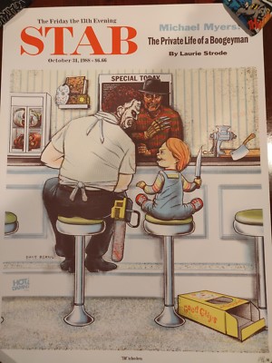 STAB - Horror Icons X Classic Illustrated Magazine Cover - Dave Berns A ...