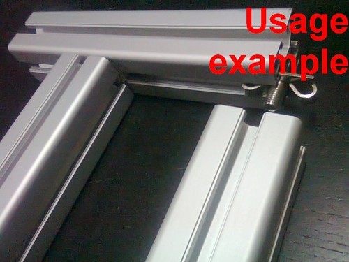 Aluminum T-slot profile slide-in End Fastener 40x40-8 , 12-set | eBay