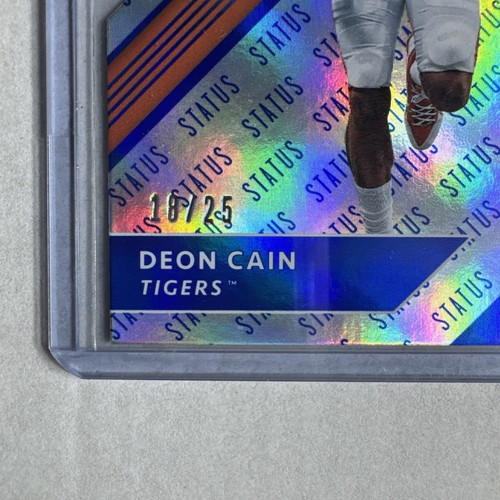 2018 Elite Draft Picks Deon Cain Blue Status Die-Cut /25 Rookie RC | eBay