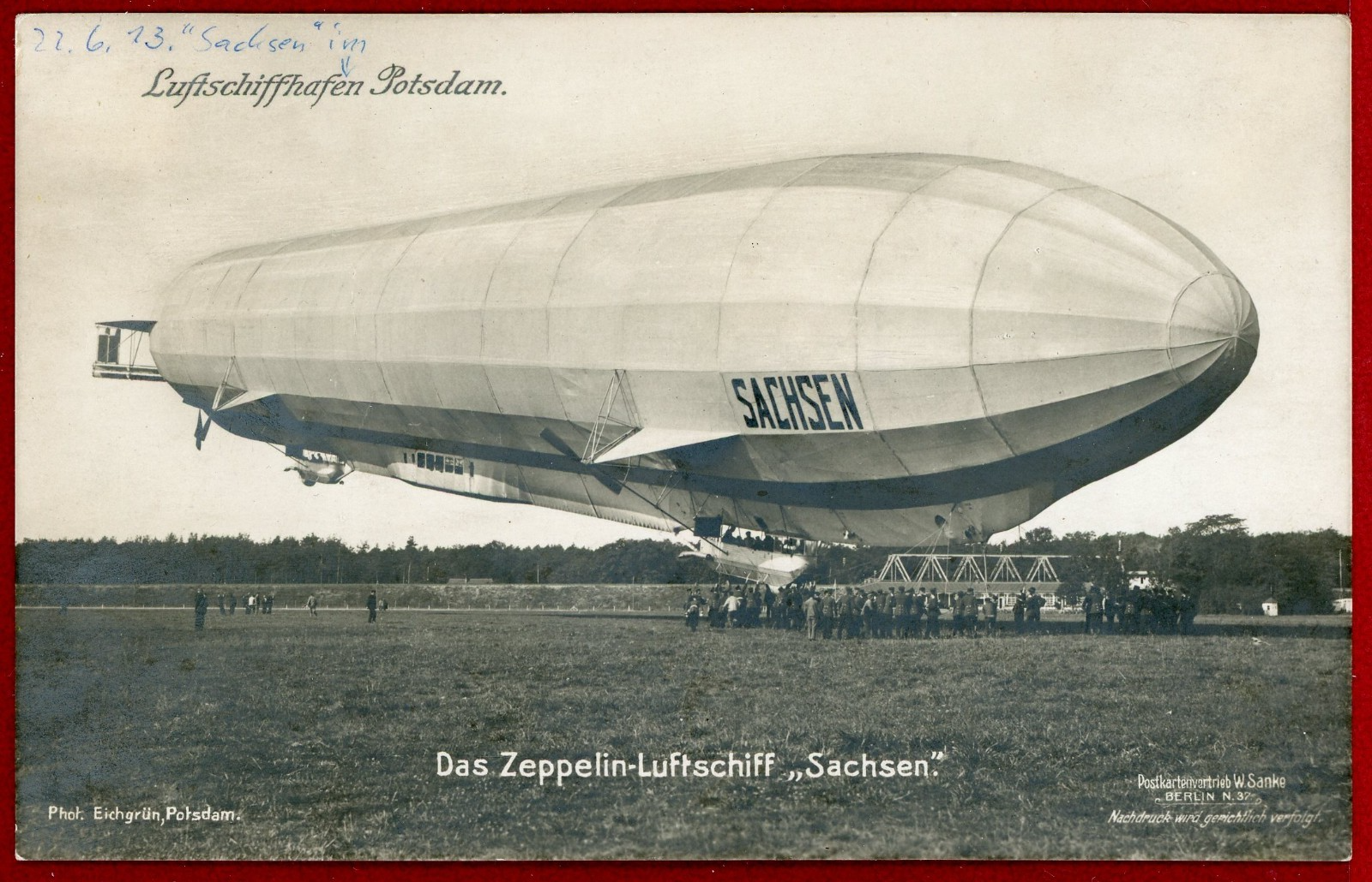 Germany 1915, Picture Postcard of Zeppelin Airship LZ85, Served During ...