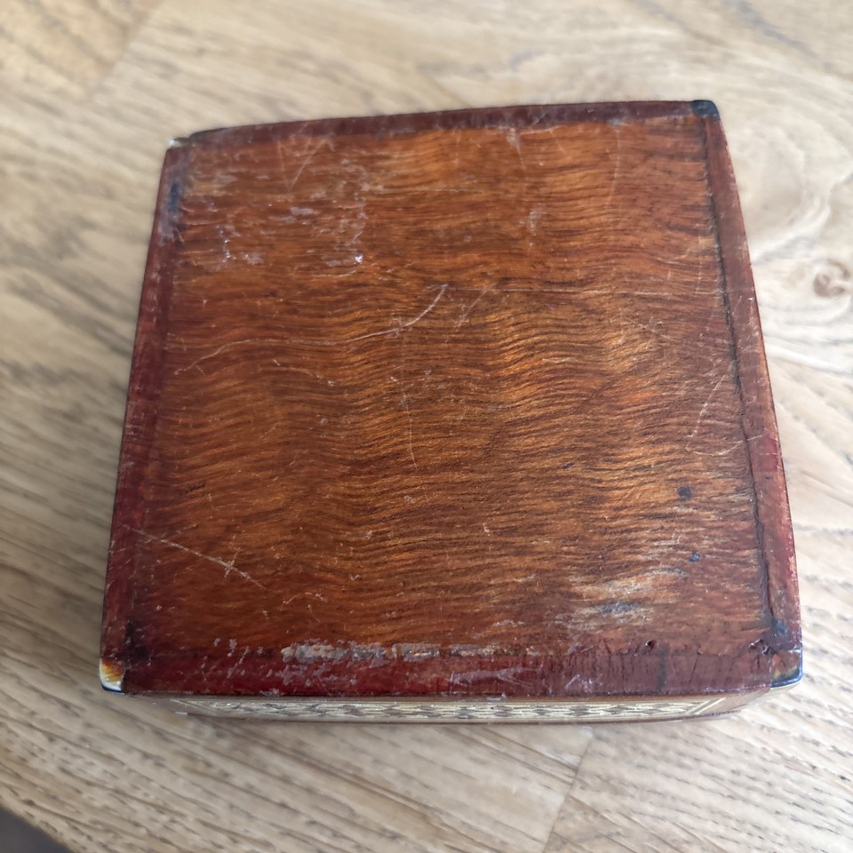 Trinket Box Marquetry Handmade Vintage Velvet Lined hinged | eBay UK