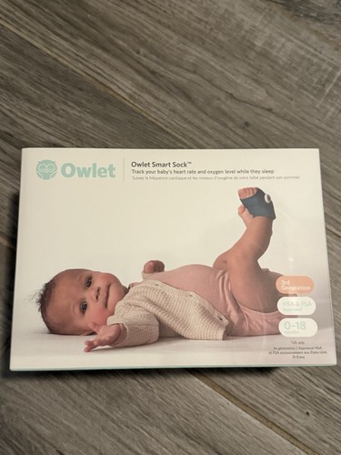 Owlet Smart Sock 3rd Generation Baby 0-18 Months Heart Rate Oxygen ...