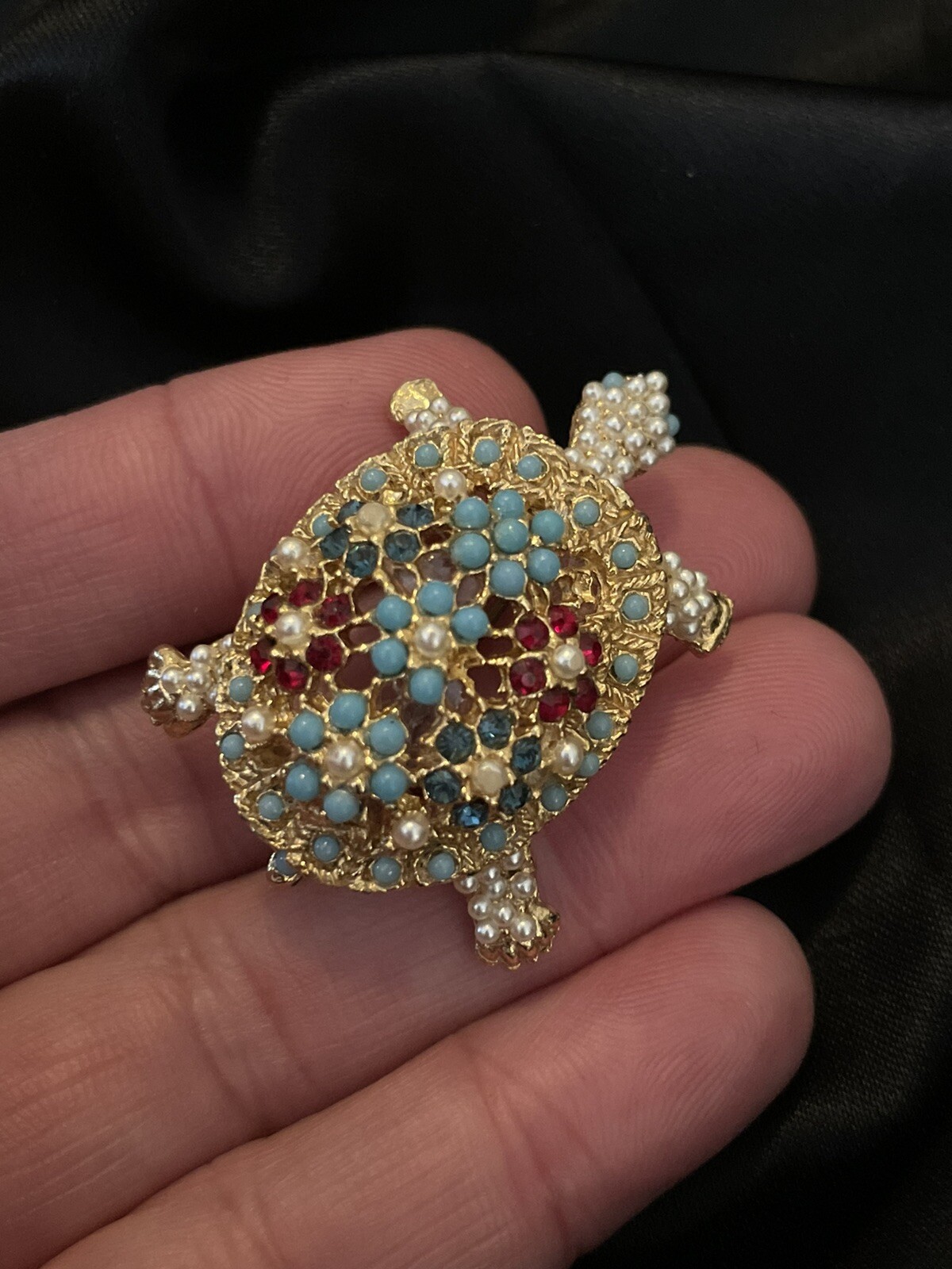 GORGEOUS JEWELED “ TURTLE “ PIN - CINER (INV #2) | eBay