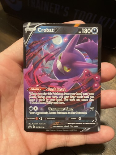 Crobat V SWSH110 Holo Rare Black Star Promo Pokemon TCG Card NM | eBay