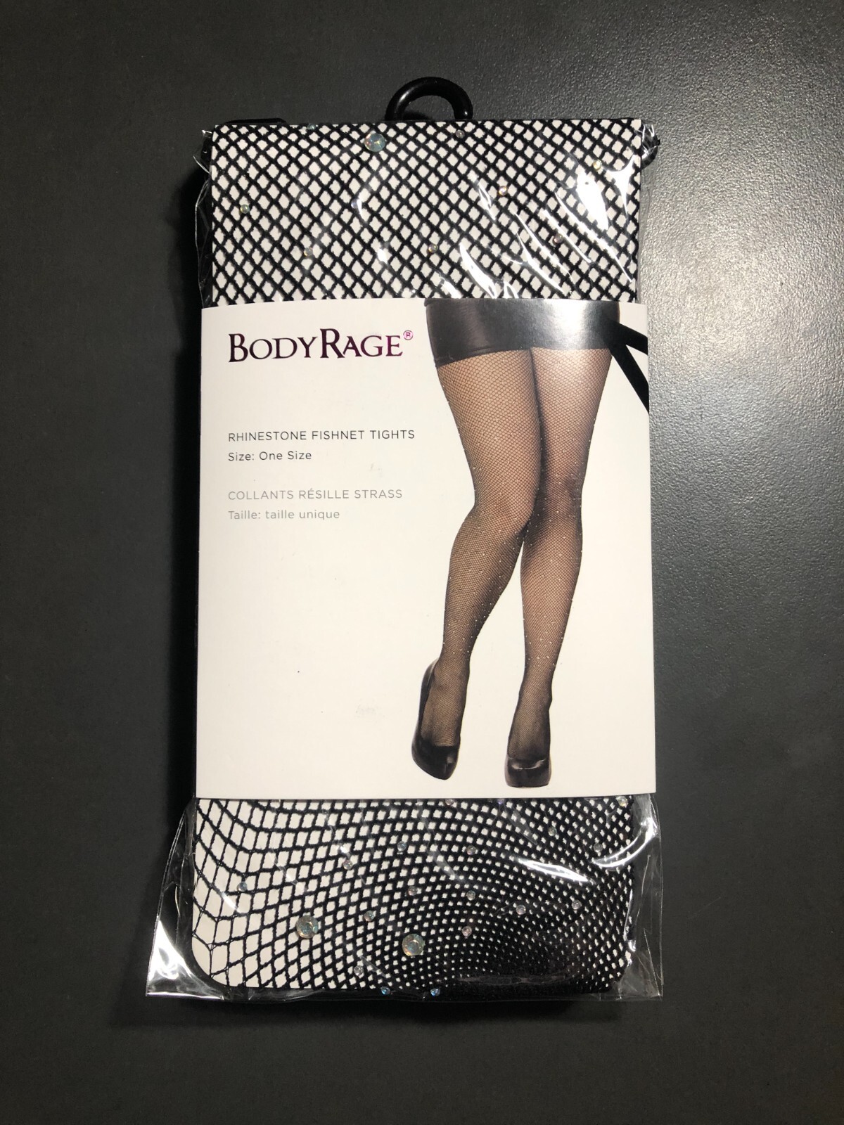Body Rage Black Rhinestone Fishnet Tights, One Size ** | eBay