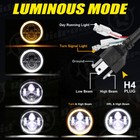 Angel Eye 7 inch Motorcycle LED Headlight Angel Eye for Harley Davidson ...