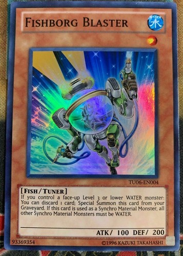 Fishborg Blaster SUPER RARE YuGiOh TU06-EN004 Turbo Pack 6 - LP | eBay