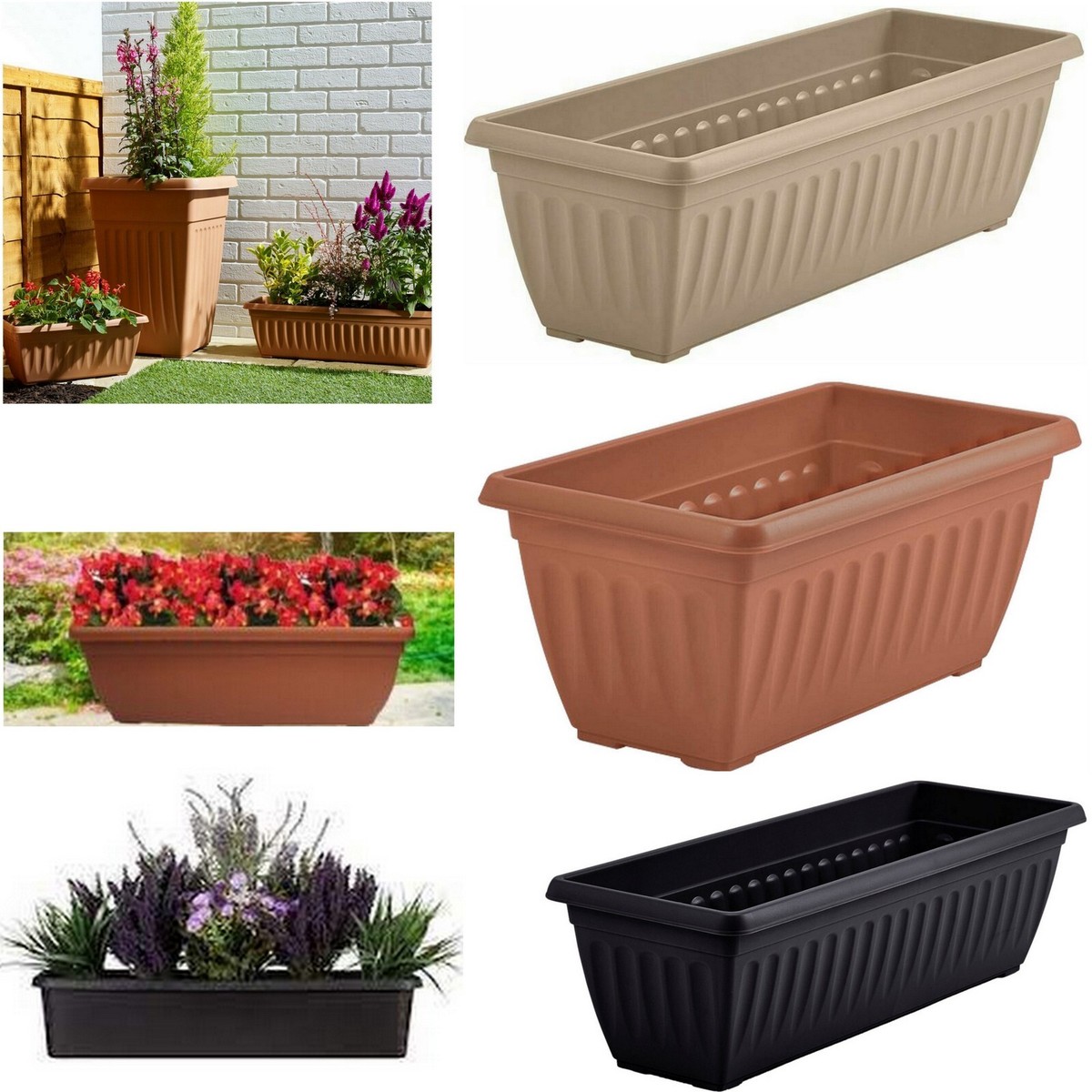 Plastic Window Planter Boxes Window Box Fibrestone Planters Taylor