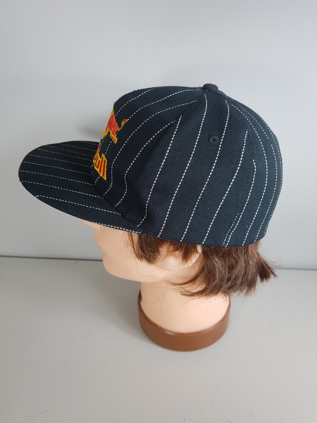 Red Bull Black /White Stripes Baseball Cap. Size M | eBay Australia