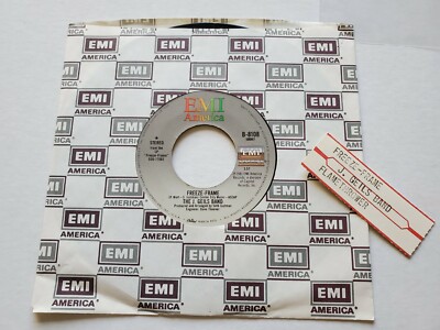 THE J. GEILS BAND - Freeze Frame / Flamethrower 1981 POP ROCK EMI 7" ex ...