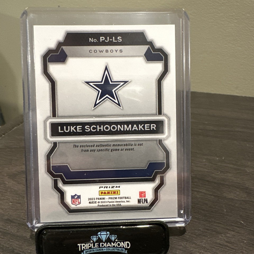 2023 Panini PRIZM Rookie PREMIER Jersey Patch Relic Luke Schoonmaker | eBay
