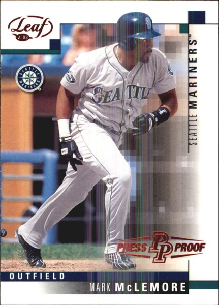 2003 Leaf - Press Proof Red #99 Mark McLemore for sale online | eBay