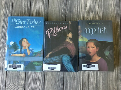 Lot of 3 Laurence Yep Books - Angelfish, Ribbons, The Star Fisher ...