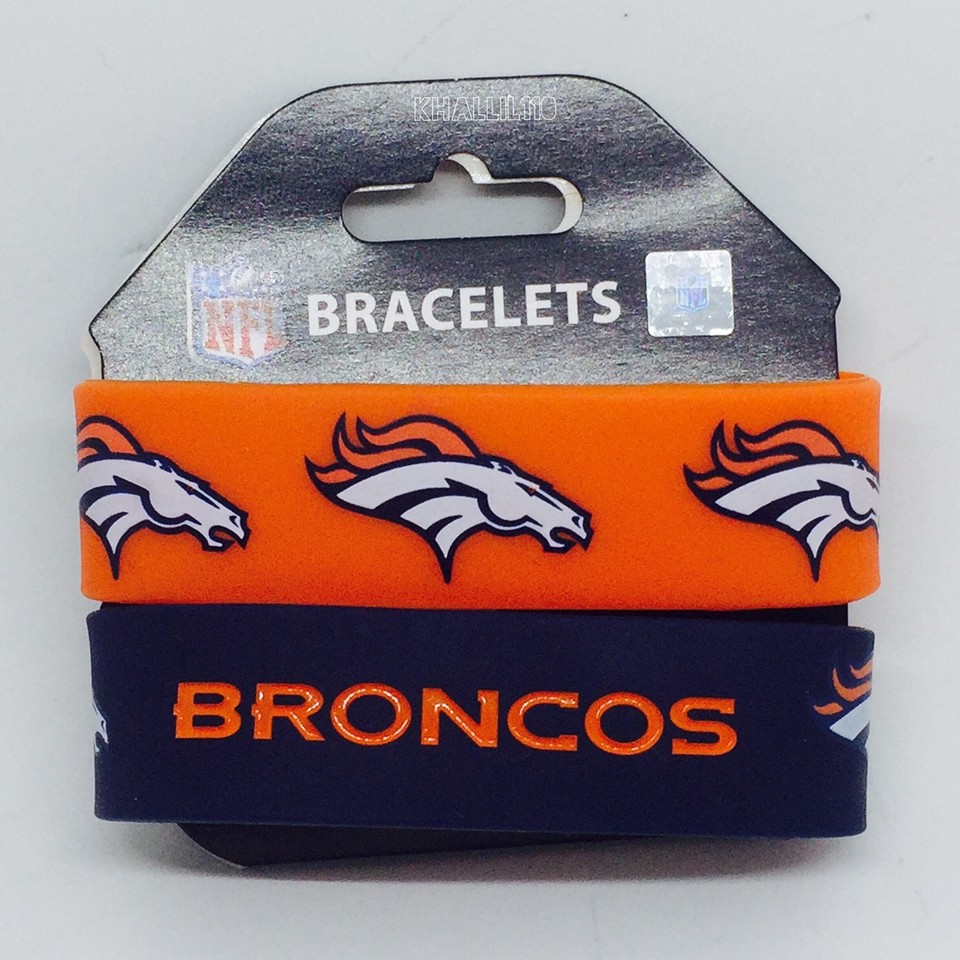 NFL Team Rubber Silicon Bracelet Wristband 2-Pack | eBay