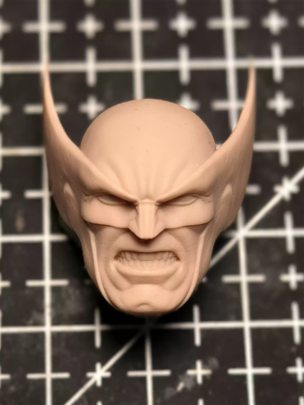 Unpainted 1/12 Scale Jim Lee Wolverine Logan Head Sculpt Fit 6'' ML ...