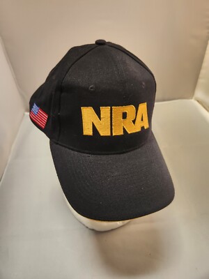NRA Black Adjustable Strap Baseball Cap | eBay