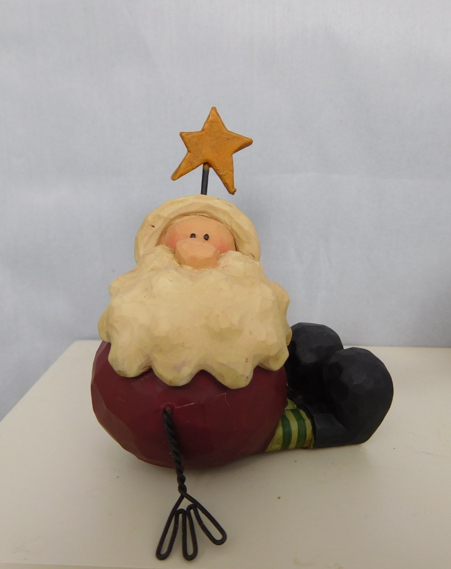 Set of 3 small different Santa figurines - New by Blossom Bucket ...