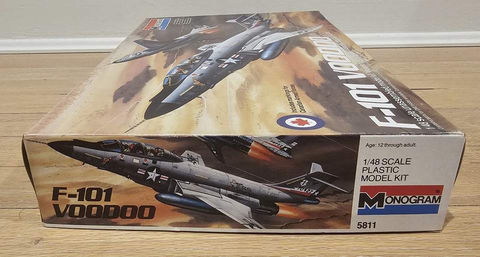 *New* Vintage Monogram McDonell F-101 Voodoo 1/48 Model Kit #5811 - NIB ...
