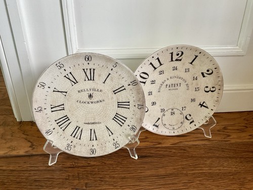 Pottery Barn Clock Salad Plates, set of 2 | eBay