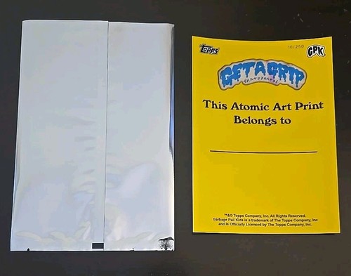 Garbage Pail Kids Adam Bomb 40th Birthday Bash Get A Grip 5x7 Atomic ...