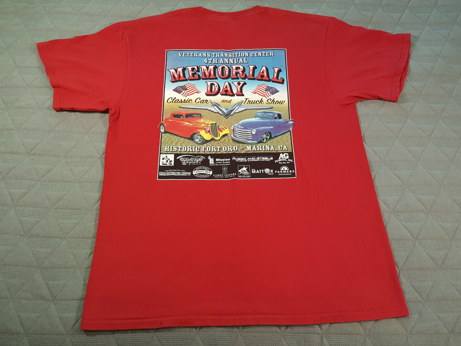 Monterey VTC Memorial Day Classic Car Show T Shirt EU… - Gem