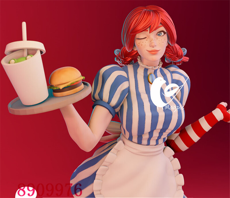 Wendys 3D Printing Figure Unpainted Model Sculpture GK Blank Kit New ...