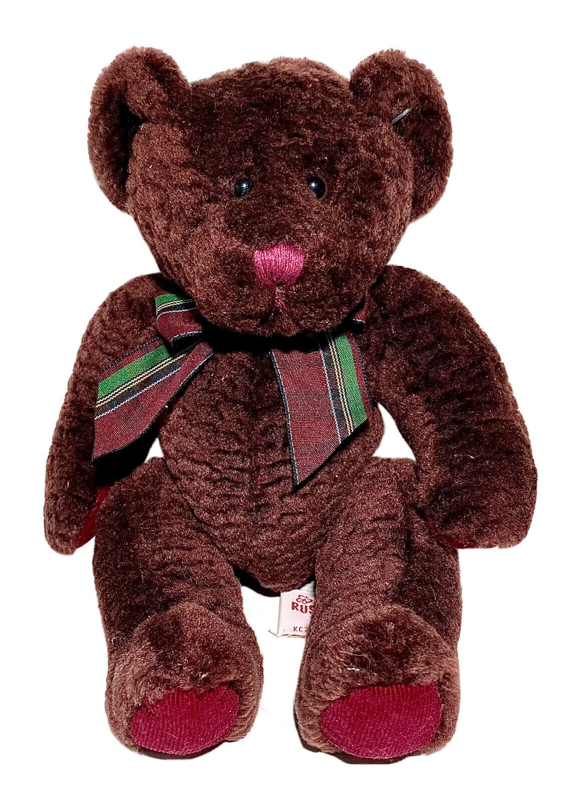 RUSS MULBERRY 9" Burgundy Plush Stuffed Teddy Bear EUC! | eBay