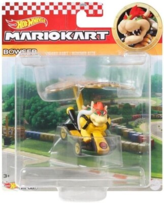 Hot Wheels Mario Kart BOWSER KING KOOPA B-Dasher Super Glider Die-Cast ...