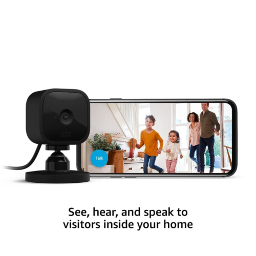 Blink Mini - Compact indoor plug-in smart security camera, 1080p HD ...