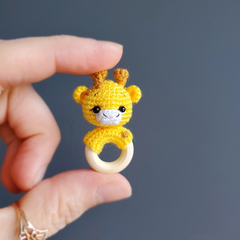 Miniature doll teether. Dollhouse mini toy animal. Doll collection ...
