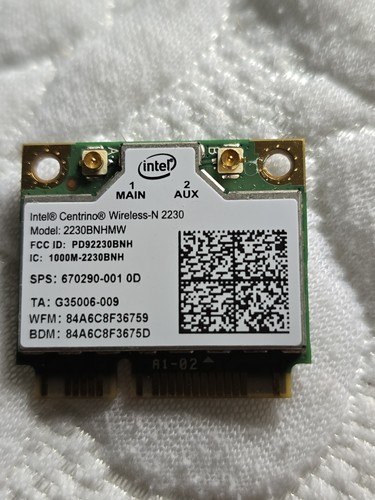 Intel Centrino Wireless-N 2230 WIFI Bluetooth Mini PCI-E (2230BNHMW) | eBay