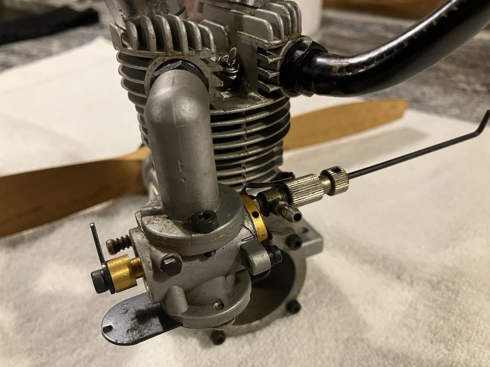 Vintage Airplane Engine Saito FA-120 & Zinger Prop 14/8 Japan OHV RC ...