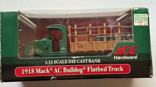 ACE Hardware 1918 Mack AC Bulldog Flatbed Truck - Diecast 1:33 - NIB | eBay