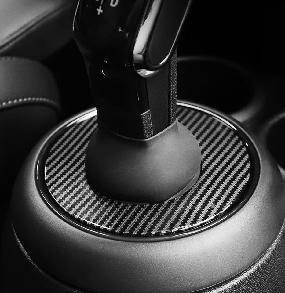 Carbon Fiber Pattern Shift Well Boot Cover For MINI 2014-18 F54 F55 F56 ...