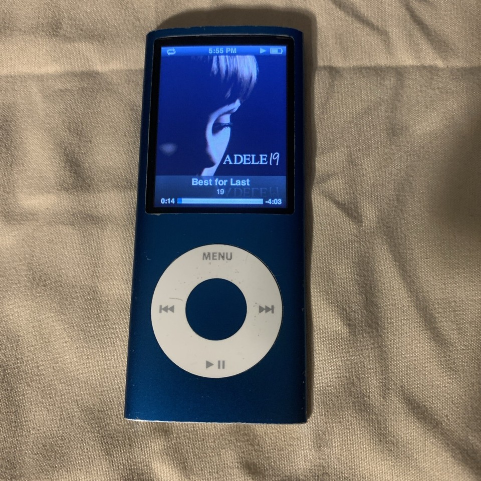 Apple iPod Nano (4th Generation) A1285 Blue 2" LCD 8GB Media Player | eBay