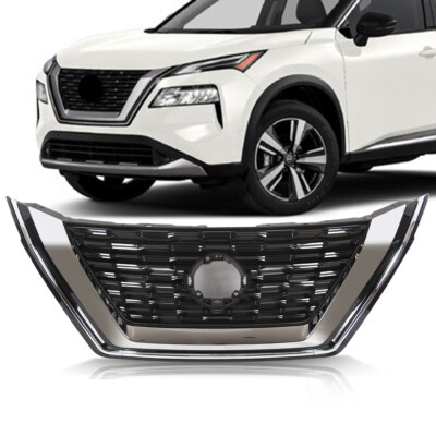Fits 2021-2023 Nissan Rogue SL/SV Front Grille Assembly Chrome W/Camera ...