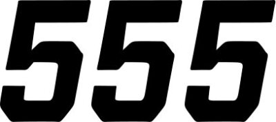D'Cor Visuals 6" Black Race Number 5 Decal 3 Pack (45-35-5) | eBay