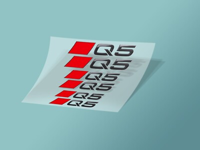 6pcs Audi Q5 Caliper Decal Stickers, Die-Cut Vinyl Decal Sticker | eBay