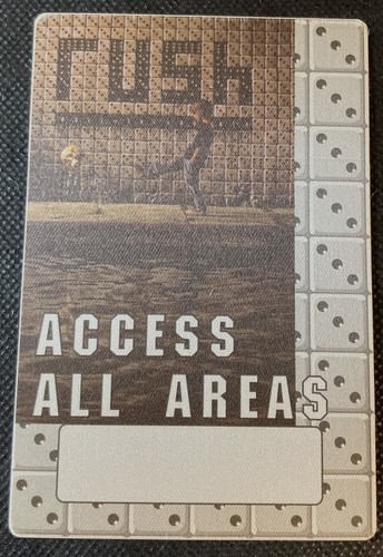 RUSH 1991 Roll the Bones Tour Access All Areas Cloth Pass | eBay