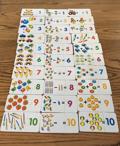 MATCH IT MATHEMATICS / 30 SELF-CORRECTING PUZZLE SETS / 60 PIECES ...